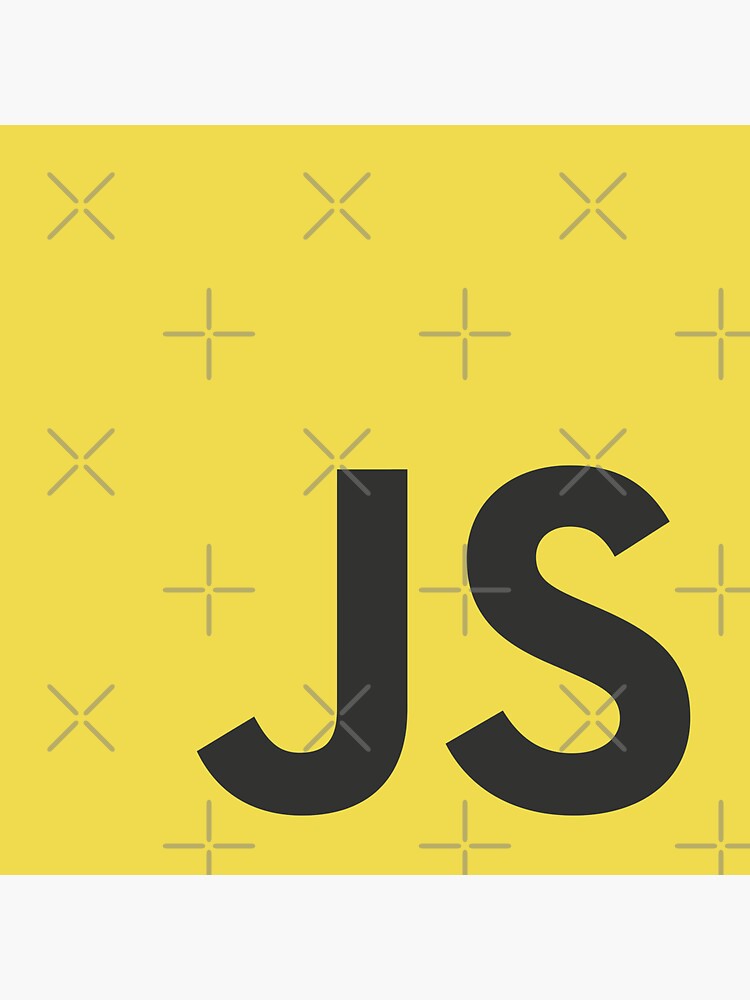 "Javascript JS Yellow" Sticker by orinemaster | Redbubble