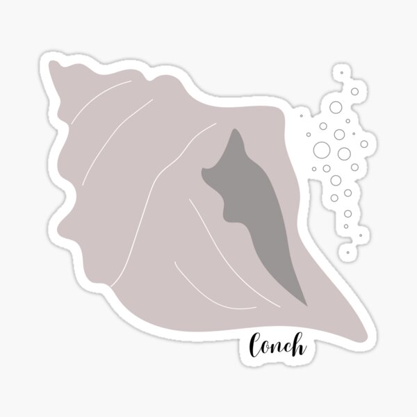 "Conch" Sticker for Sale by DMpuki | Redbubble