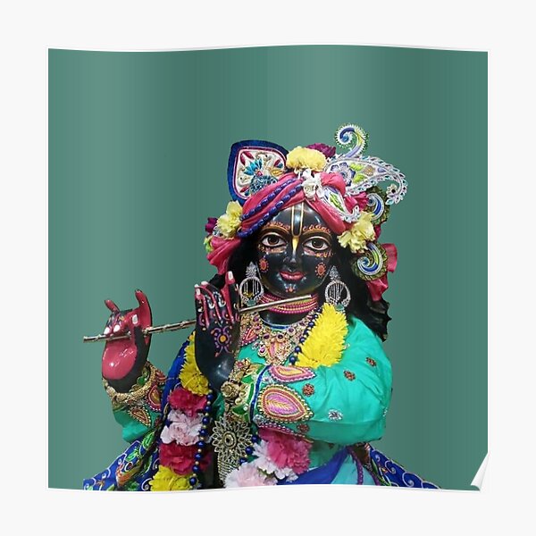 "Krishna iskcon deities Vrindavan " Poster for Sale by Krishnavi ...