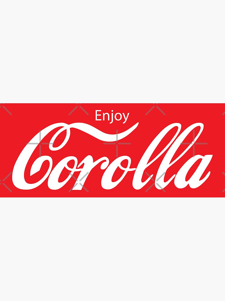 "Enjoy Corolla" Sticker for Sale by JDMShop | Redbubble