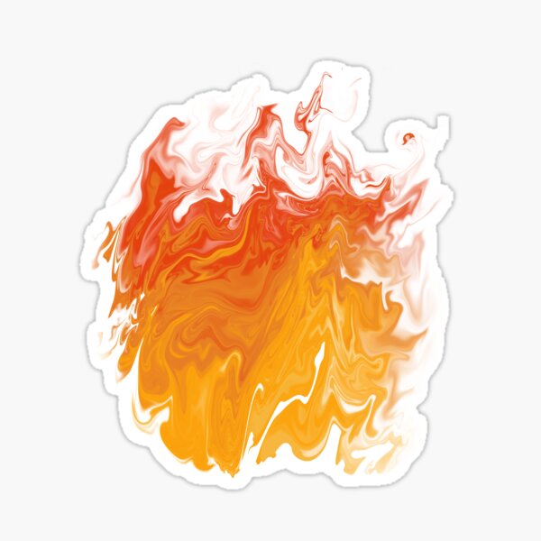 "Fire burst aesthetic " Sticker for Sale by tziggles | Redbubble
