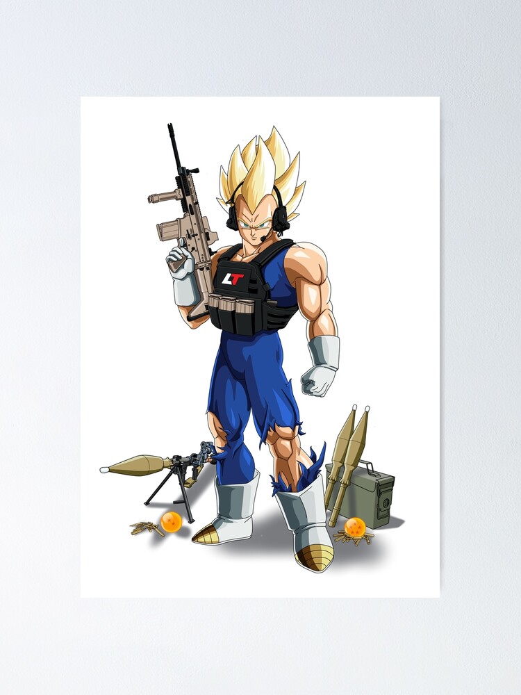 "Vegeta Rocking the FN SCAR " Poster for Sale by LTTactical | Redbubble