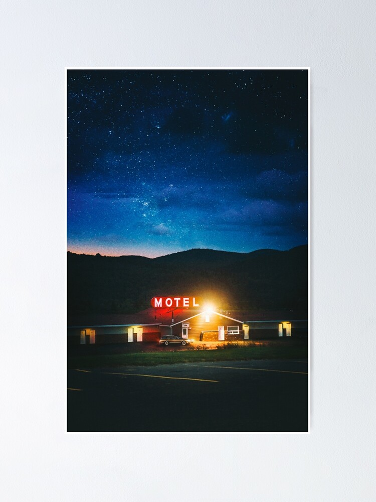 "Midnight Motel" Poster by EmptyWearStuff | Redbubble