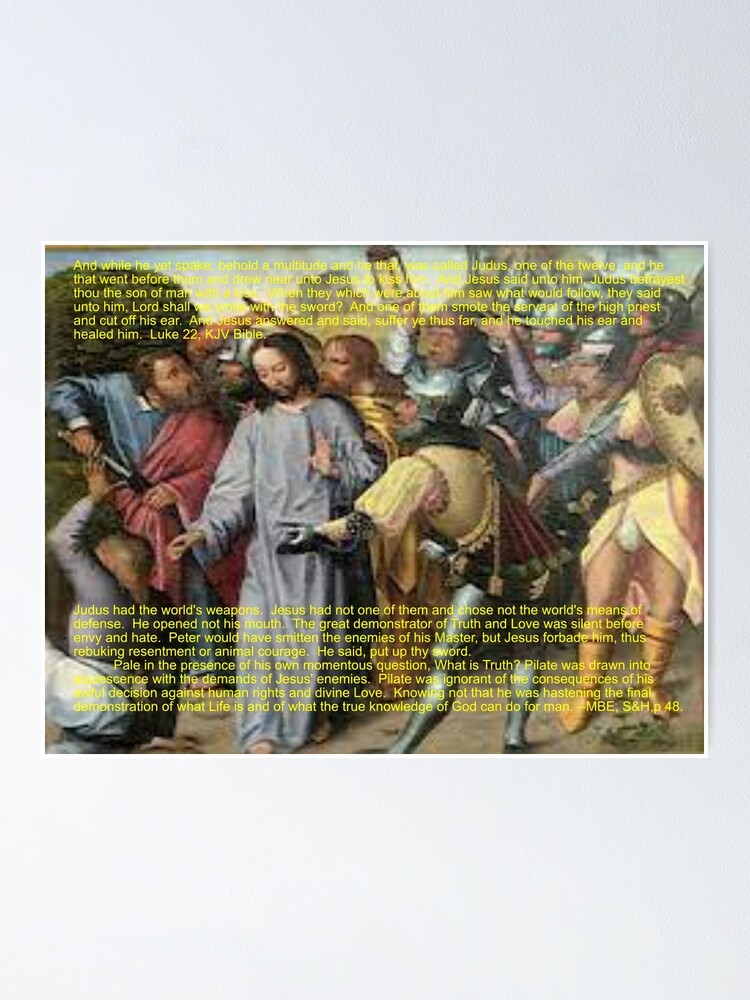 "Jesus Heals Ear Art" Poster for Sale by Alicefish | Redbubble