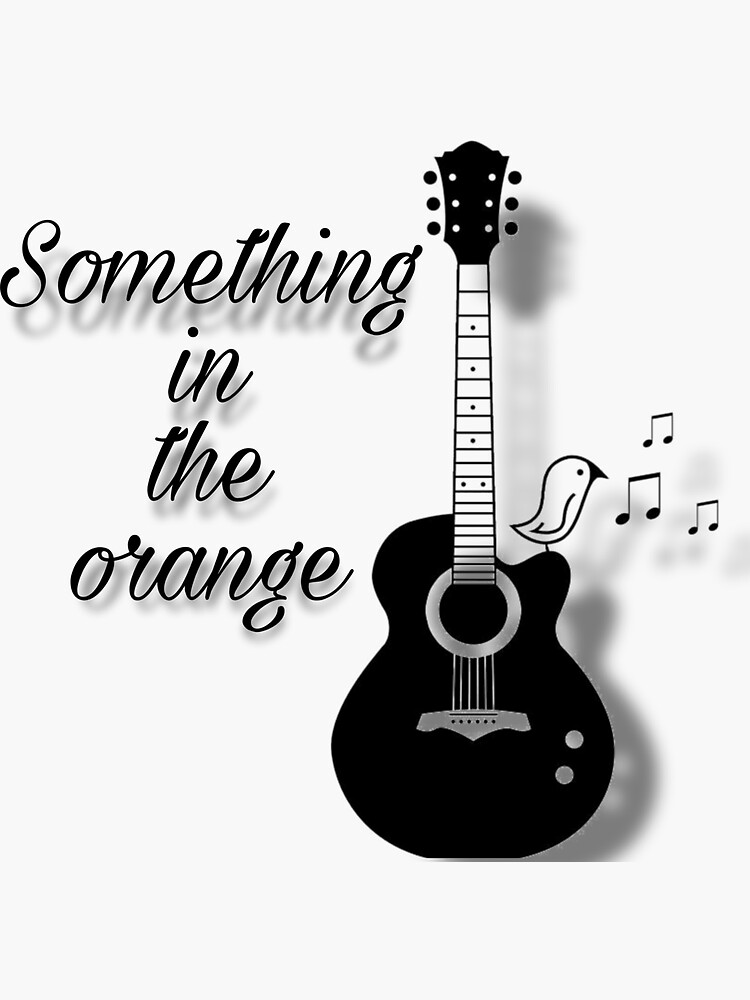 "zach bryan something in the orange" Sticker for Sale by StudentLuxLife | Redbubble