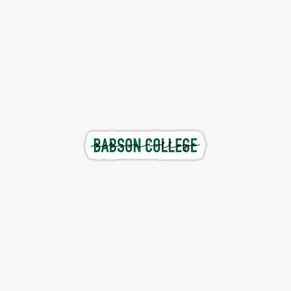 "Babson College" Sticker for Sale by Belladdesigns | Redbubble