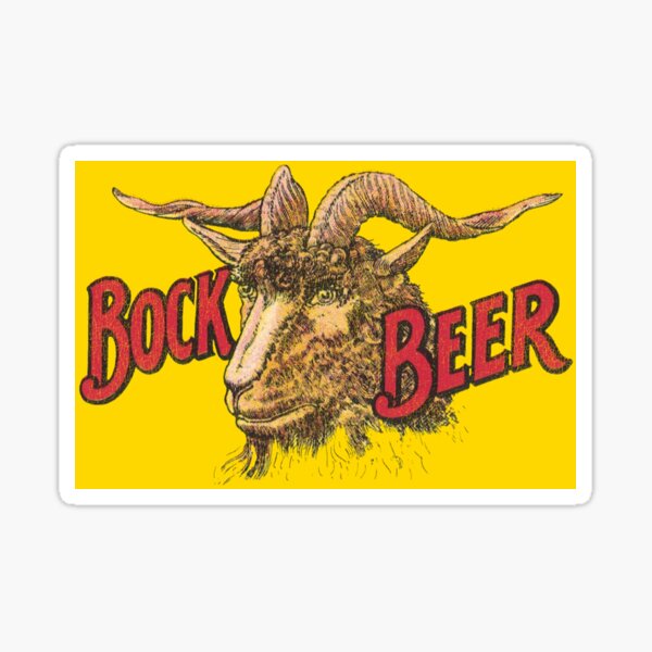 "Kiewel Bock Beer Retro Defunct Breweriana" Sticker for Sale by ourkid ...