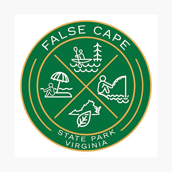 "False Cape State Park Heraldic Logo" Photographic Print for Sale by ...