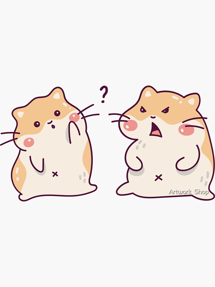 "Peace Sign and Screaming Hamster " Sticker for Sale by HakimZrd ...