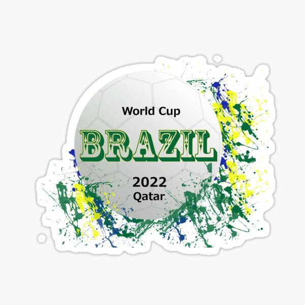 "World Cup 2022 Brazil t-shirts" Sticker for Sale by kenuli | Redbubble