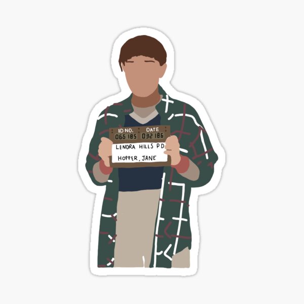 "Eleven stranger things S4" Sticker for Sale by DesignsbyKels | Redbubble