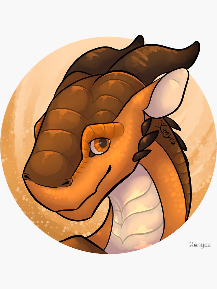 "Clay the MudWing " Sticker for Sale by Xenyca | Redbubble