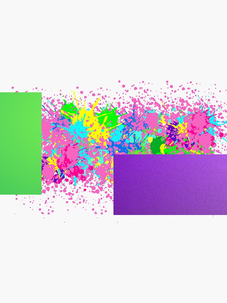 "Paint splatter." Sticker for Sale by MilaDeyART | Redbubble