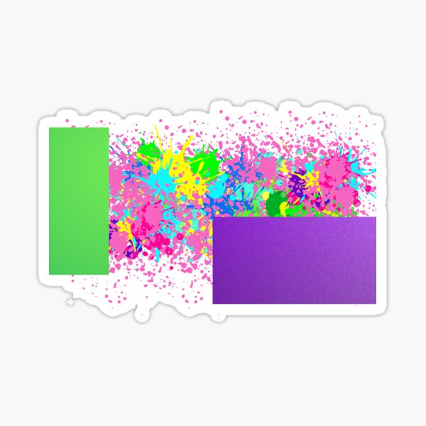 "Paint splatter." Sticker for Sale by MilaDeyART | Redbubble