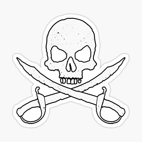 "Jolly Roger " Sticker for Sale by NateArtDesign | Redbubble