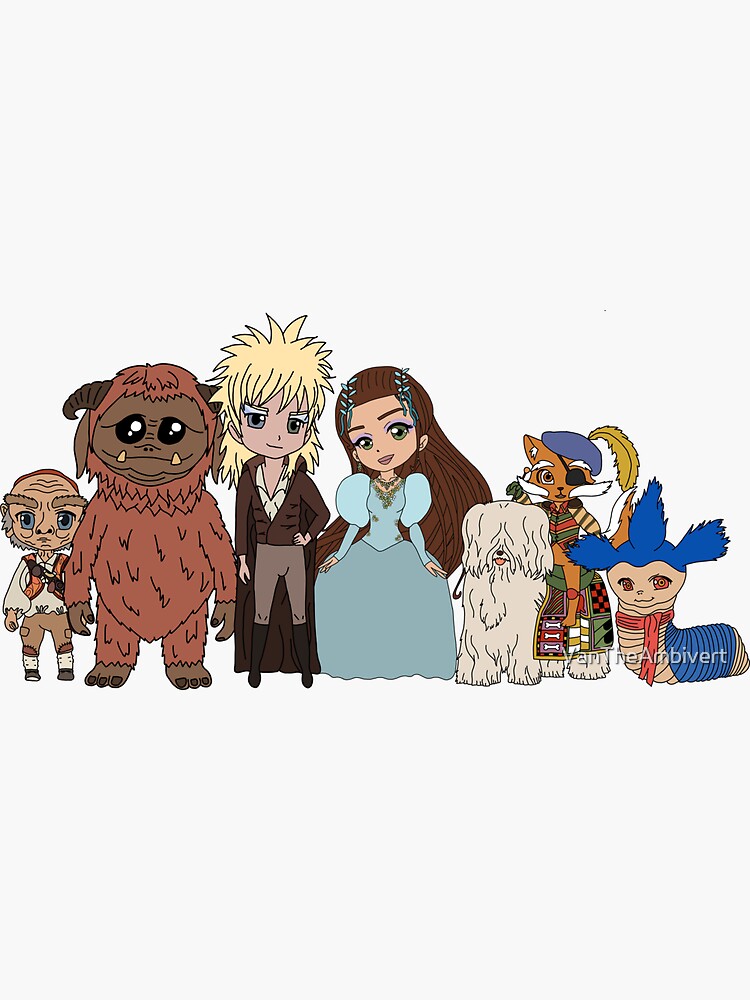 "Friends of the Labyrinth" Sticker for Sale by VanTheAmbivert | Redbubble