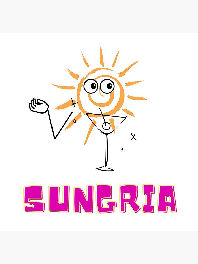 "Sungria" Sticker for Sale by yuge-n | Redbubble