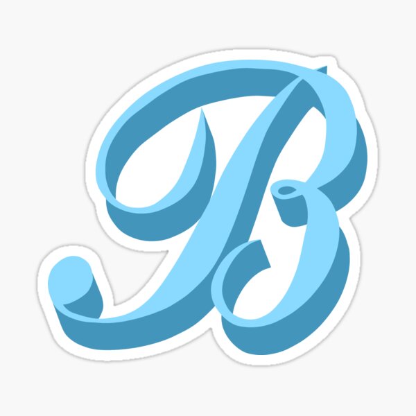 "Letter B " Sticker for Sale by Kalliannaa | Redbubble