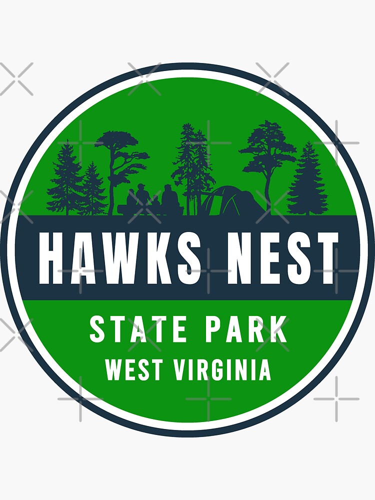 "Hawk Nest State Park WV Family Logo" Sticker for Sale by VanyaKar ...