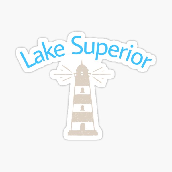 "Lake Superior word design " Sticker for Sale by mkwirfs1994 | Redbubble