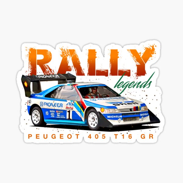 "Rally Legends 405 T16 Pikes Peak 80s vintage style" Sticker for Sale ...