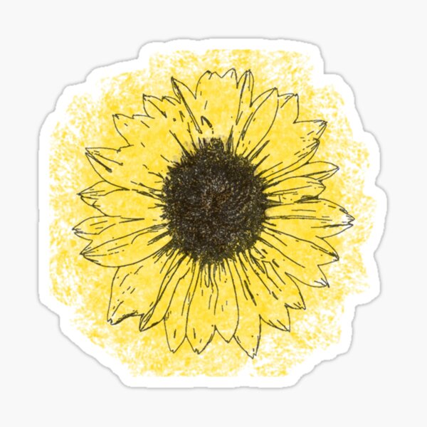 "Little sunflower " Sticker for Sale by IrenaRuzhinova | Redbubble