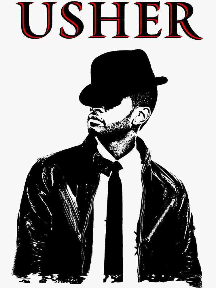 "Minimalist 2 Women's-Usher " Sticker for Sale by hestylarson | Redbubble