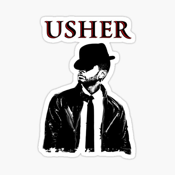 "Minimalist 2 Women's-Usher " Sticker for Sale by hestylarson | Redbubble