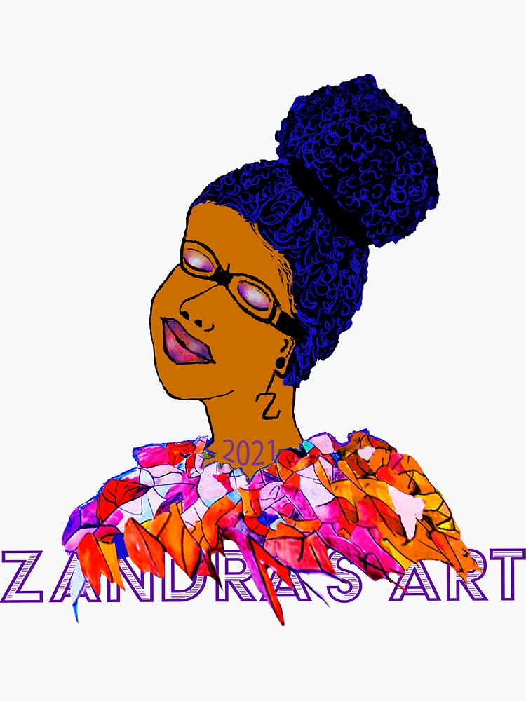 "Zandra's Art Logo " Sticker for Sale by Zandrasart | Redbubble