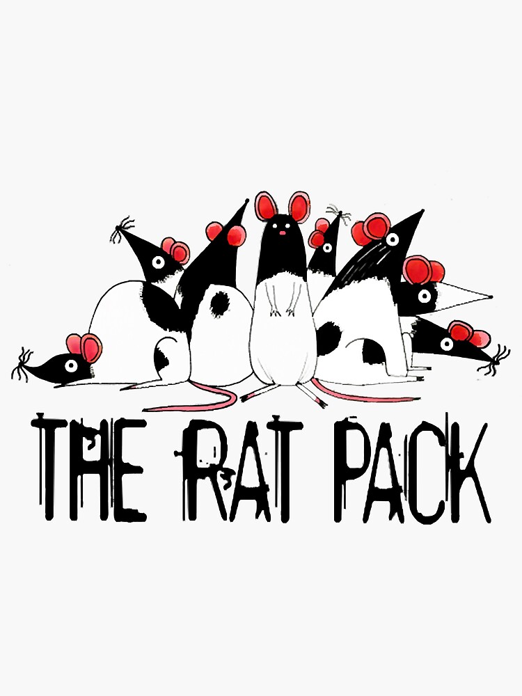 "The Rat Pack " Sticker for Sale by IsaacLuna89247 | Redbubble