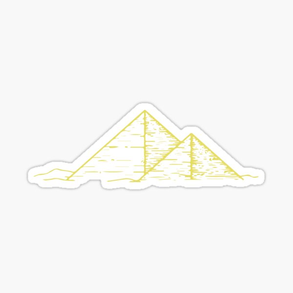 "egyptian pyramids" Sticker for Sale by Greyo101 | Redbubble