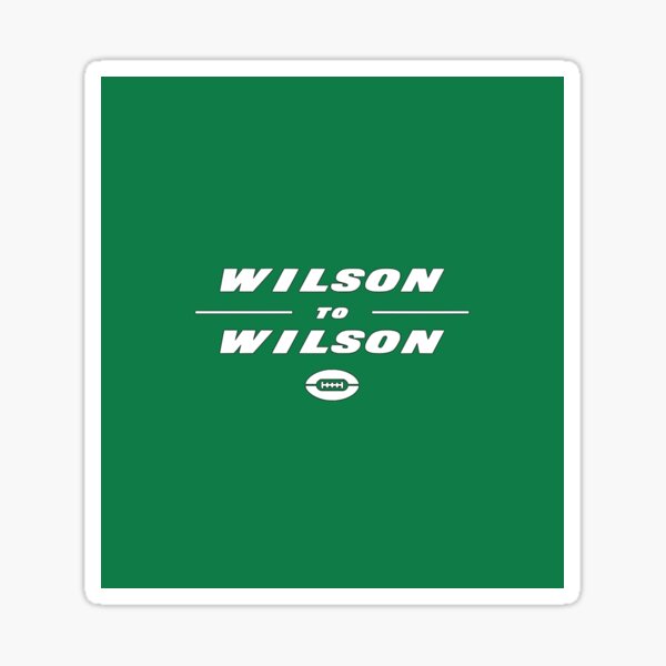 "Jets Zach Wilson to Garrett Wilson" Sticker for Sale by ...
