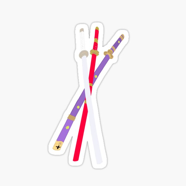 "One piece Zoro’s Swords" Sticker for Sale by bryanv04 | Redbubble