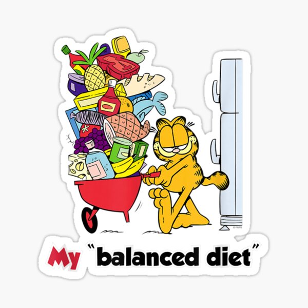 "Balanced Diet " Sticker for Sale by JackSpark17 | Redbubble