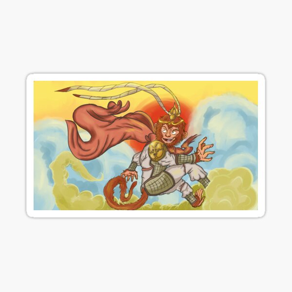 "Sun Wukong" Sticker by KloudKat | Redbubble