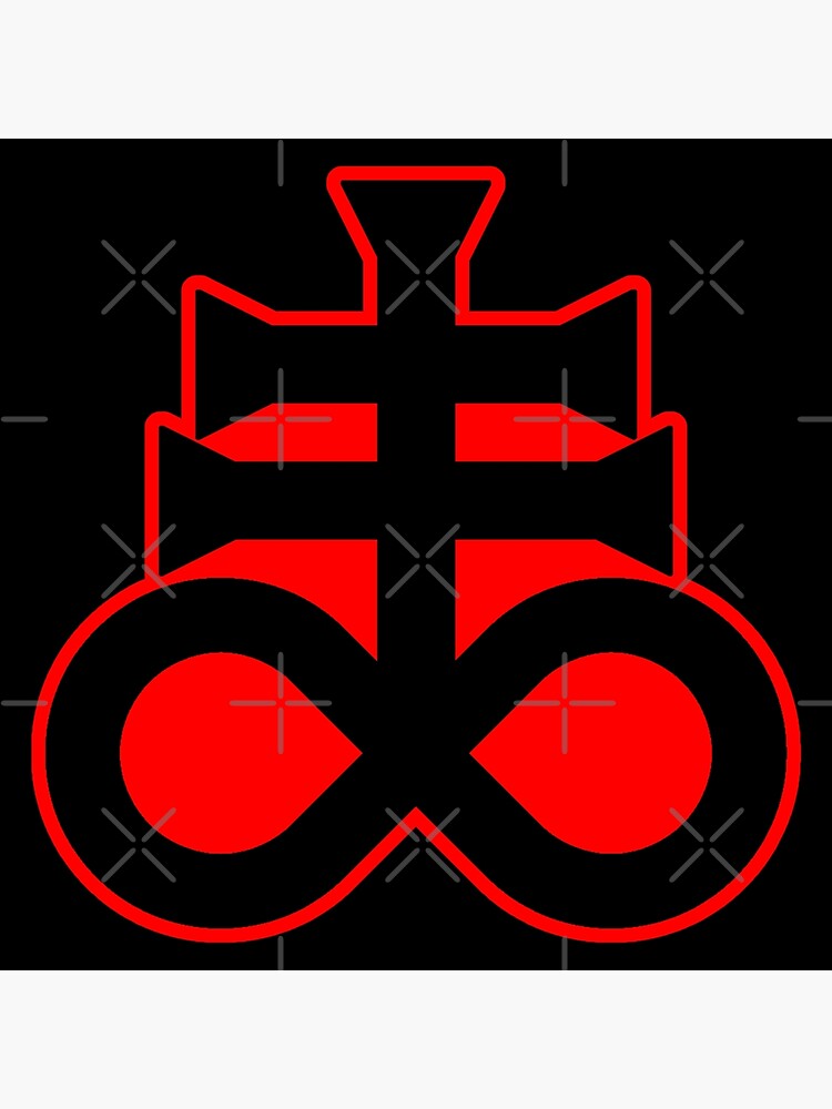 "Leviathan Cross--Black & Red" Poster for Sale by SCHPiDAUU | Redbubble