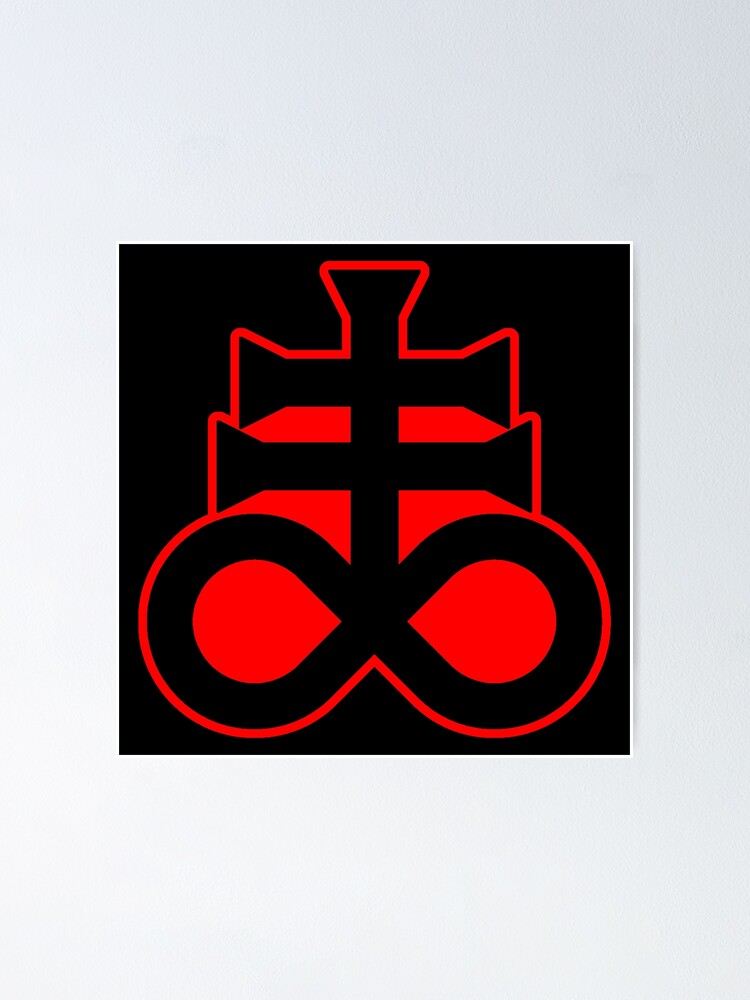 "Leviathan Cross--Black & Red" Poster for Sale by SCHPiDAUU | Redbubble