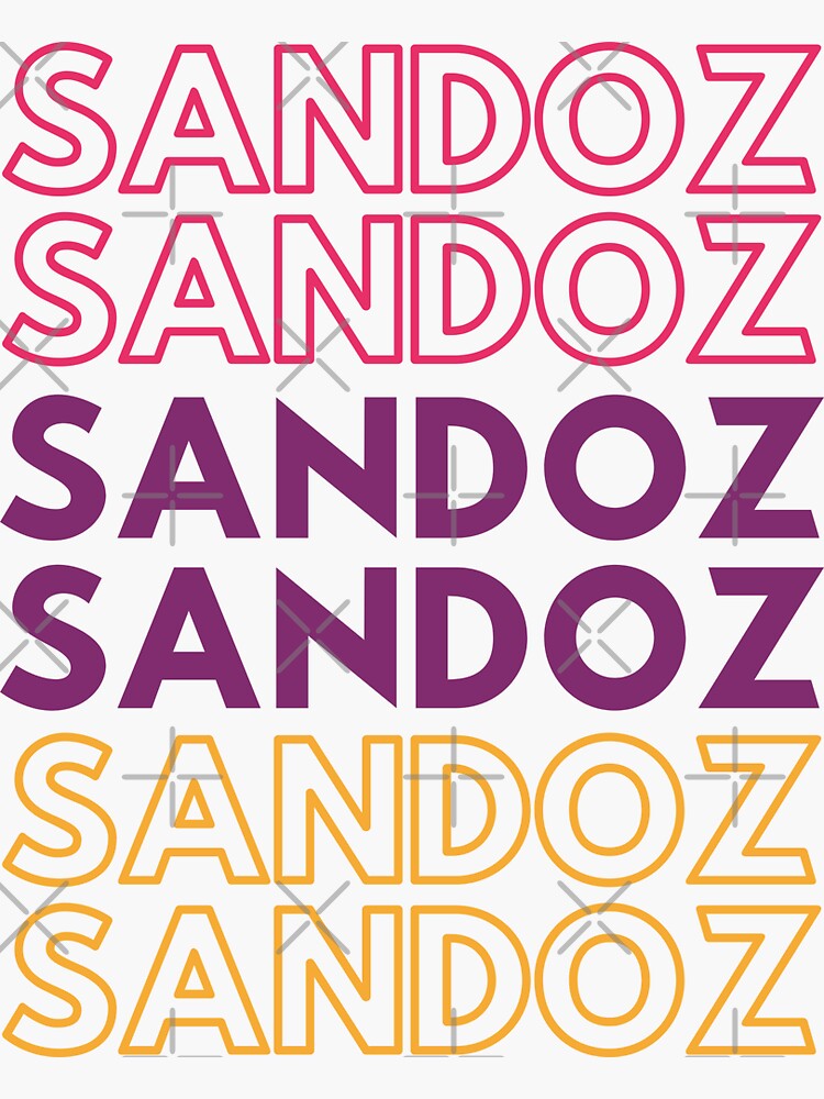 "Sandoz" Sticker for Sale by ideamake | Redbubble
