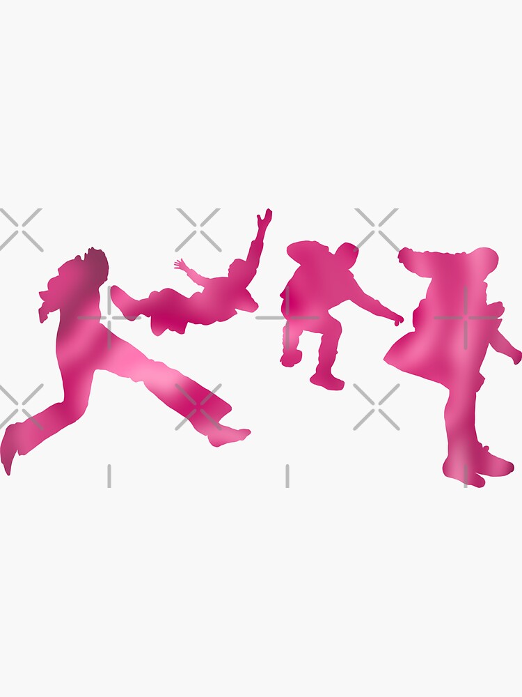 "5sos pink silhouette" Sticker for Sale by julianavallone | Redbubble