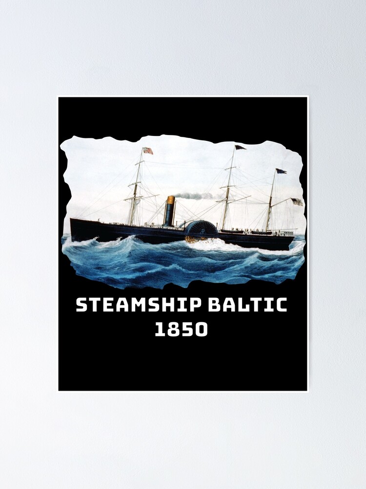 "SS Baltic (1850) - Vintage" Poster for Sale by cartoon | Redbubble