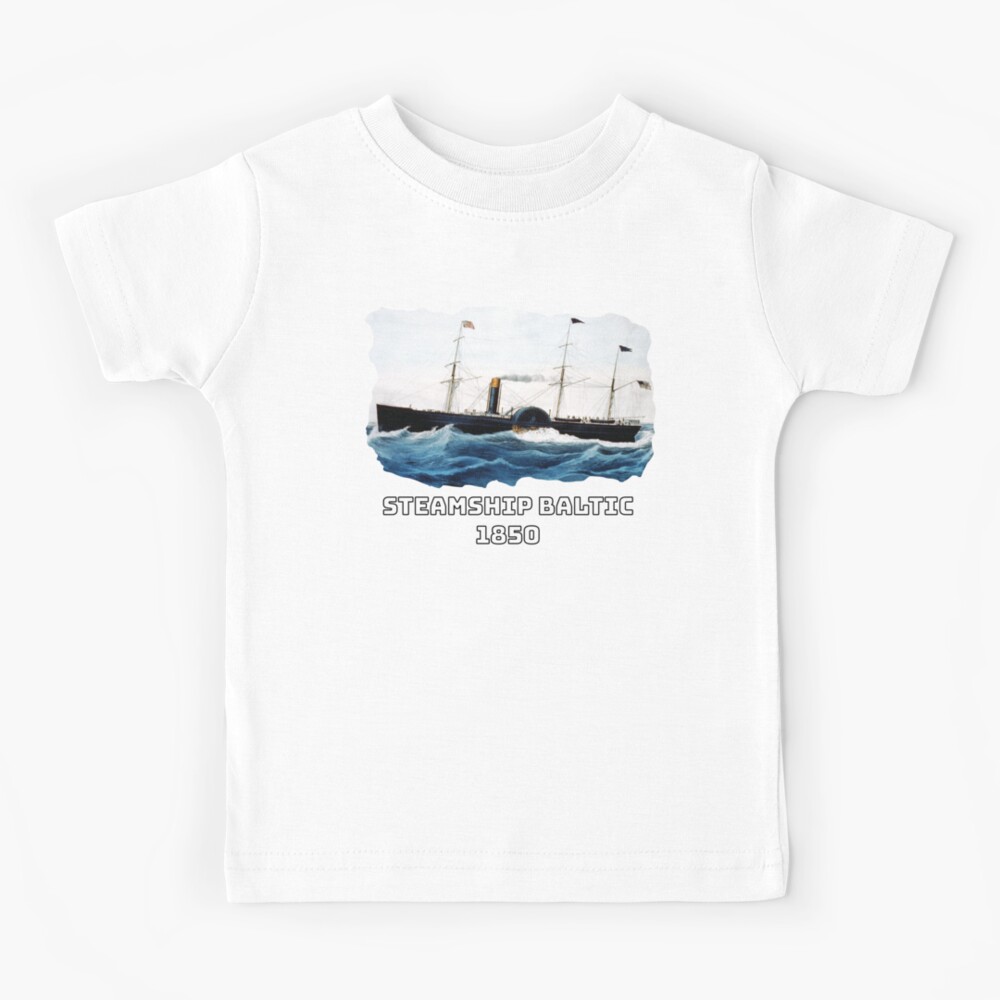 "SS Baltic (1850) - Vintage" Kids T-Shirt for Sale by cartoon | Redbubble
