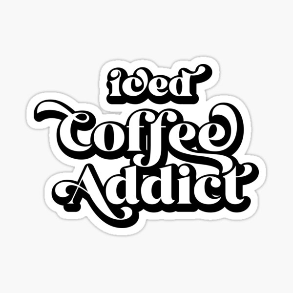 "Iced Coffee Addicts" Sticker for Sale by OverallPleasure | Redbubble