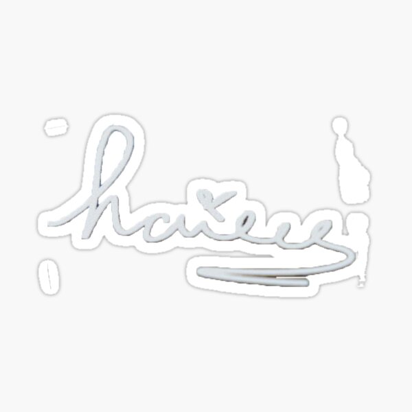 "Hailee Signature" Sticker by HaizSteinfeld | Redbubble