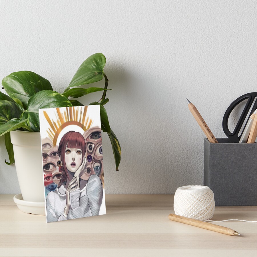 "MAKIMAA CHAINSAW MAN CHARACTER " Art Board Print for Sale by ...