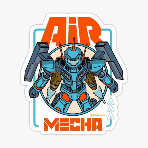 "Air Mecha" Sticker for Sale by blimdesigns | Redbubble