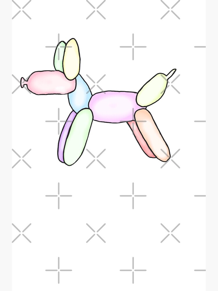 "preppy balloon dog " Sticker for Sale by therealannie | Redbubble
