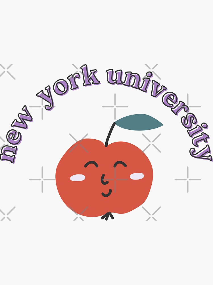 "NYU" Sticker for Sale by cottagecorococo | Redbubble