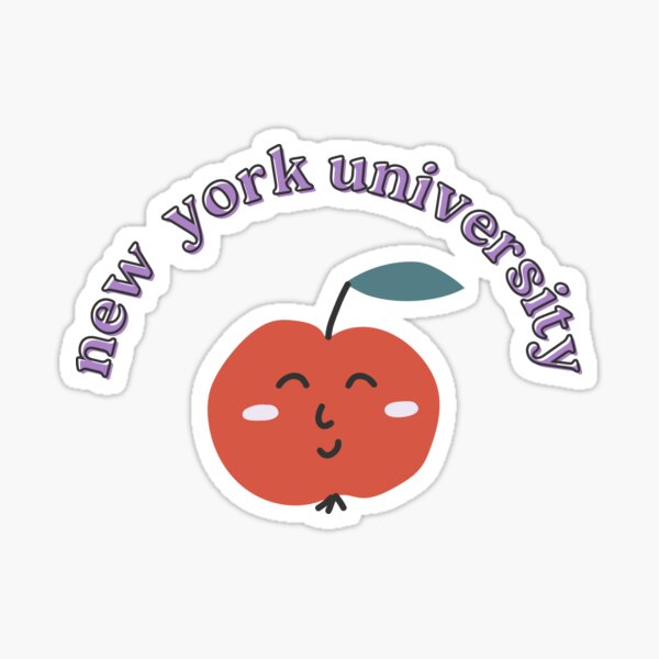 "NYU" Sticker for Sale by cottagecorococo | Redbubble