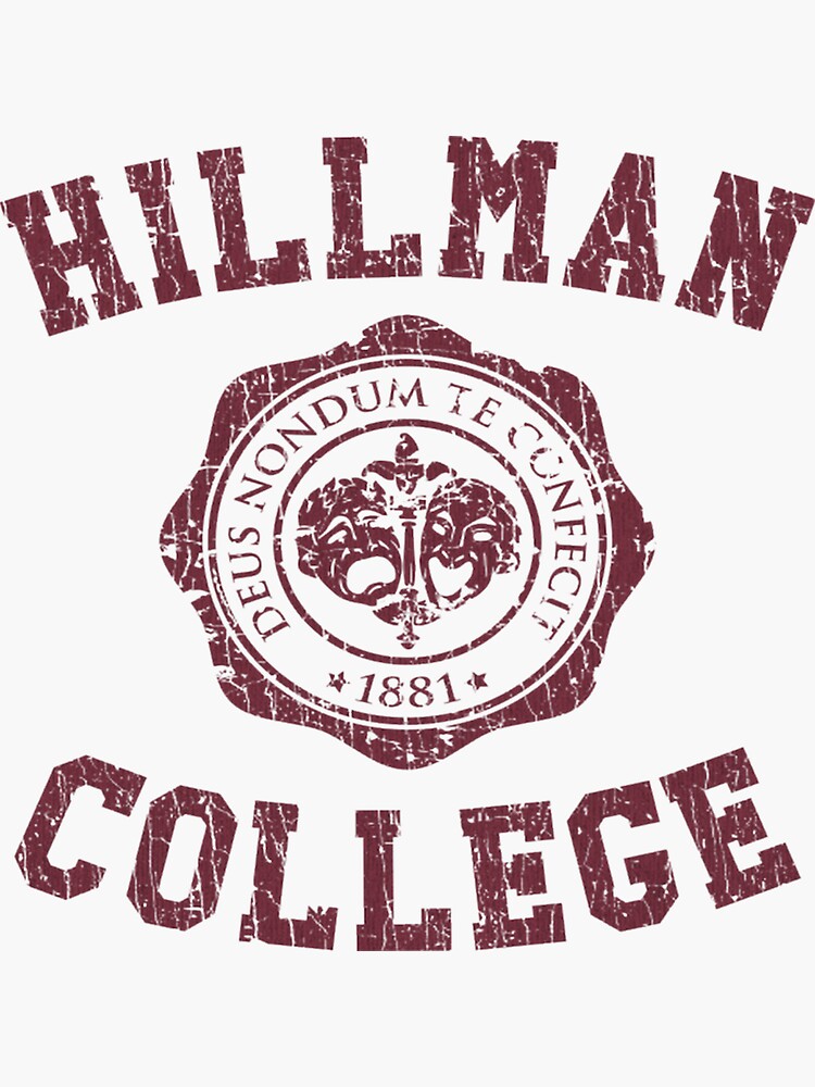 "Hillman-College-1881" Sticker for Sale by Scurif21 | Redbubble