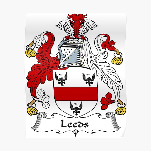 "Leeds" Poster by HaroldHeraldry | Redbubble